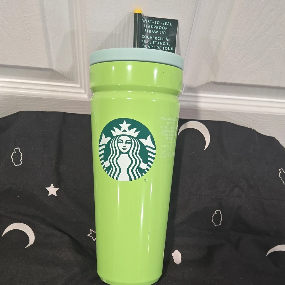 Starbucks | Dining | Starbucks 225 Green Stainless Steel Cold Cup ...